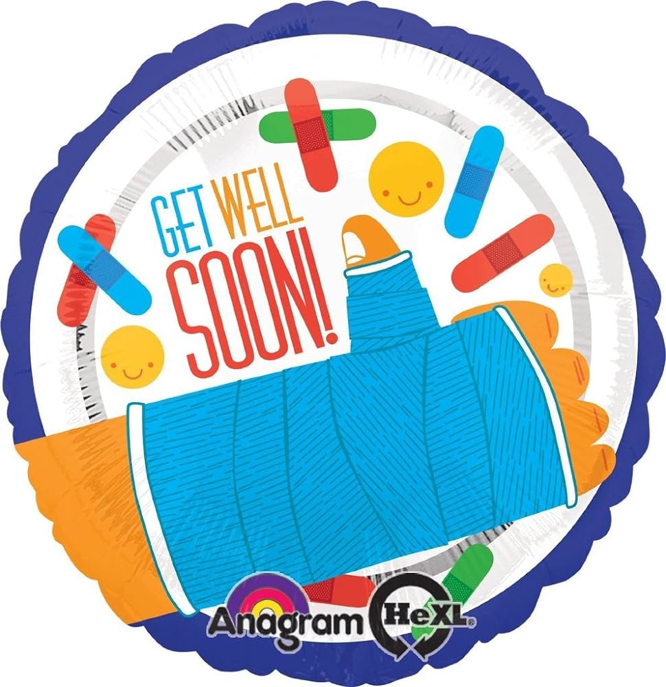 Get Well Soon Cast Balloon – Gonzales Party Store