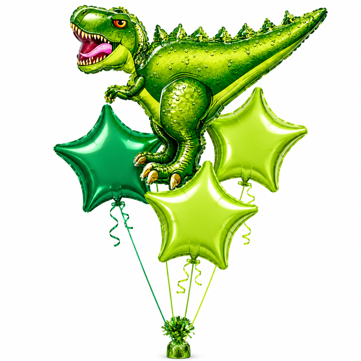 Jurassic T-Rex Balloon Bouquet (5pc) – Gonzales Party Store