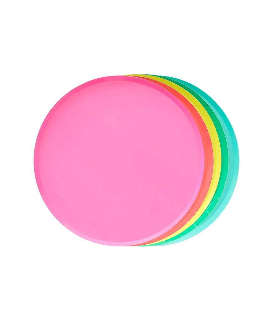 Rainbow Set 7'' Plates – Gonzales Party Store