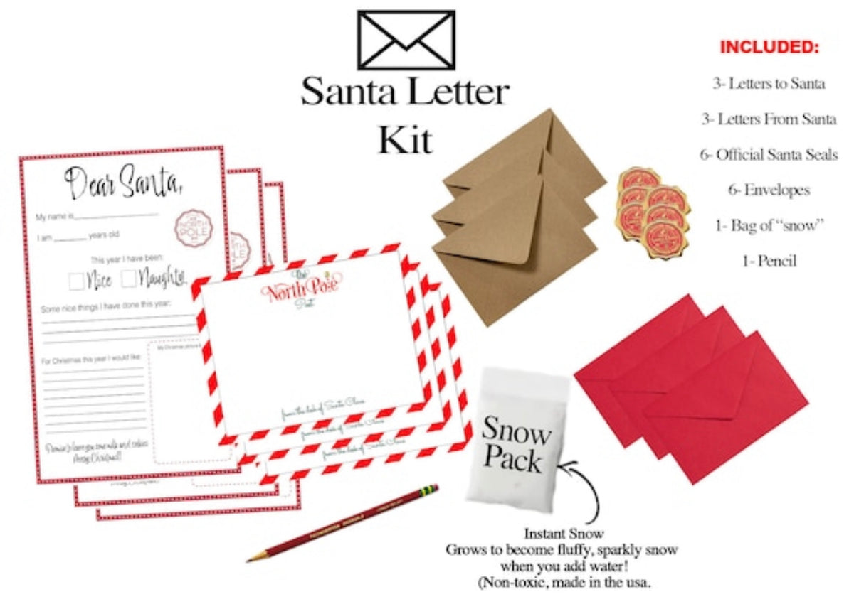Santa Letter Kit For 3-Children – Gonzales Party Store